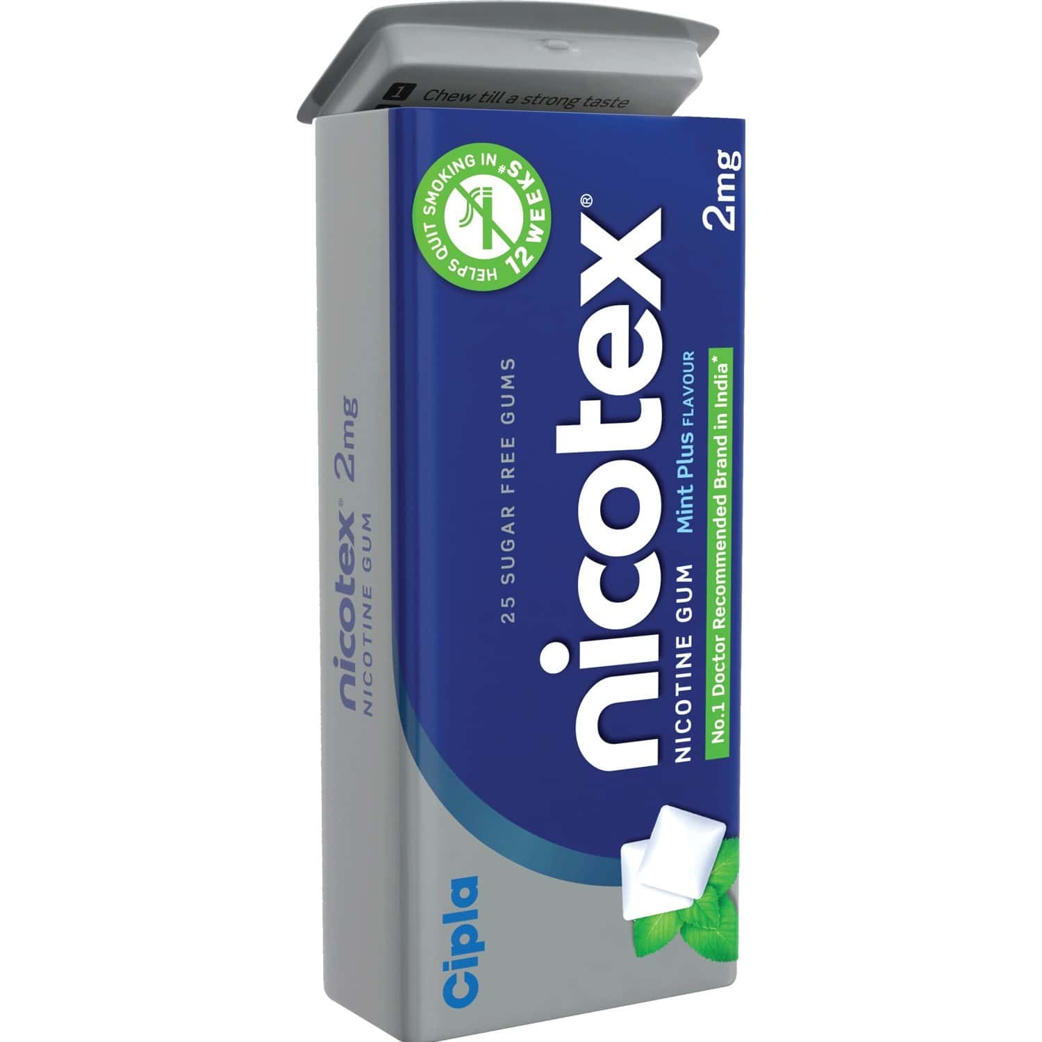 Cipla Nicotex Nicotine Gum 25's - HEMLOCK PHARMACY