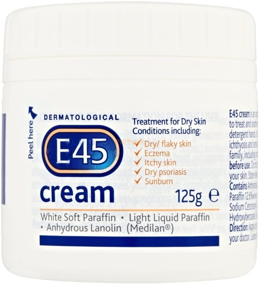 E45 Cream for Dry Skin & Eczema 125g - HEMLOCK PHARMACY