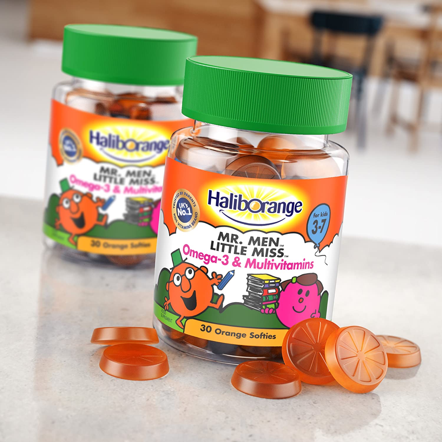 Haliborange MR. MEN LITTLE MISS Omega 3 & Multivitamins 30 Orange ...