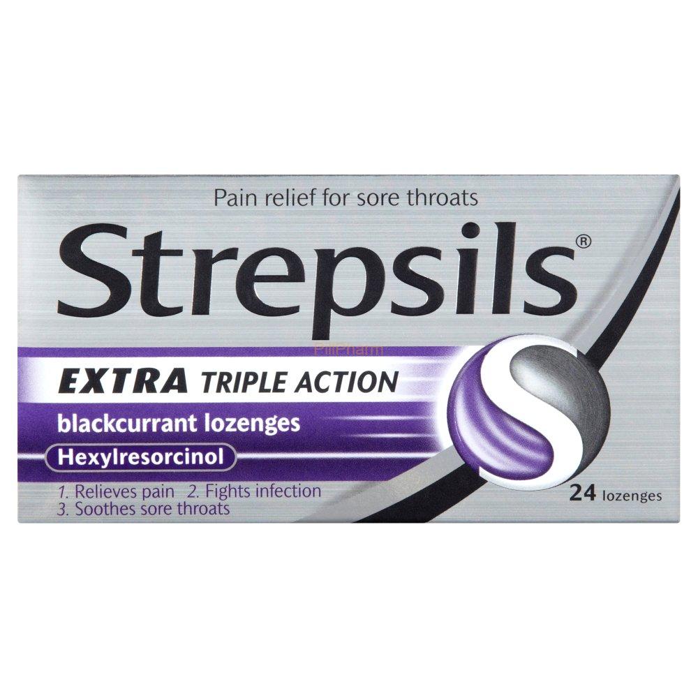 Strepsils Extra Blackcurrant Lozenges 24's - HEMLOCK PHARMACY