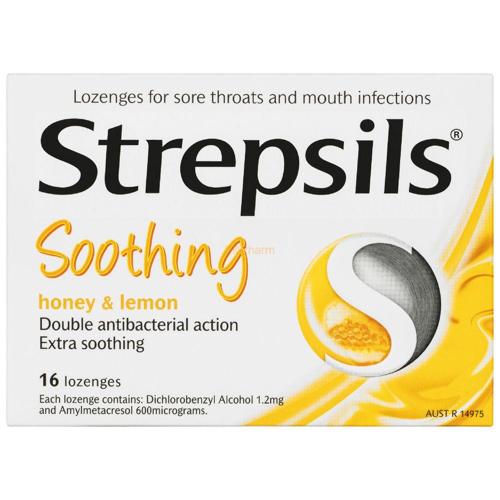 Strepsils Honey & Lemon Lozenges 16's - HEMLOCK PHARMACY