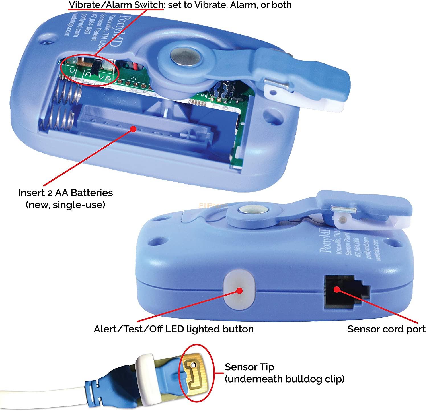 Wet-Stop 3 Blue Bedwetting Enuresis Alarm - HEMLOCK PHARMACY