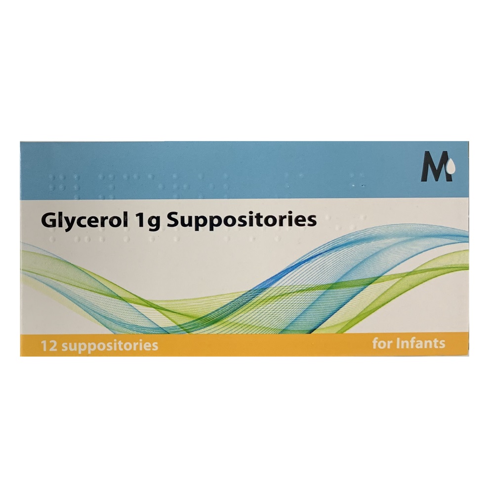 Glycerin Supp Infant 1g Suppositories 12's - HEMLOCK