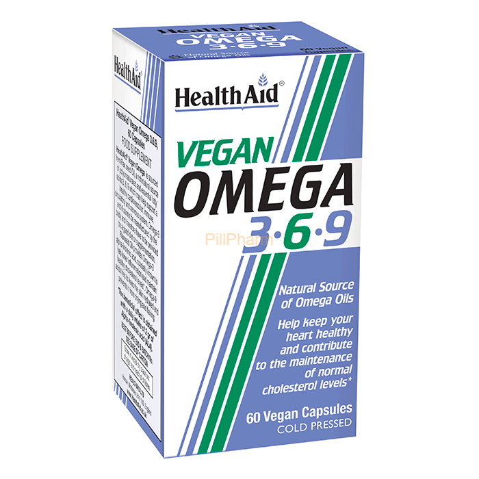 Health Aid Vegan Omega 3 - 6 - 9 Capsules 60's - HEMLOCK PHARMACY