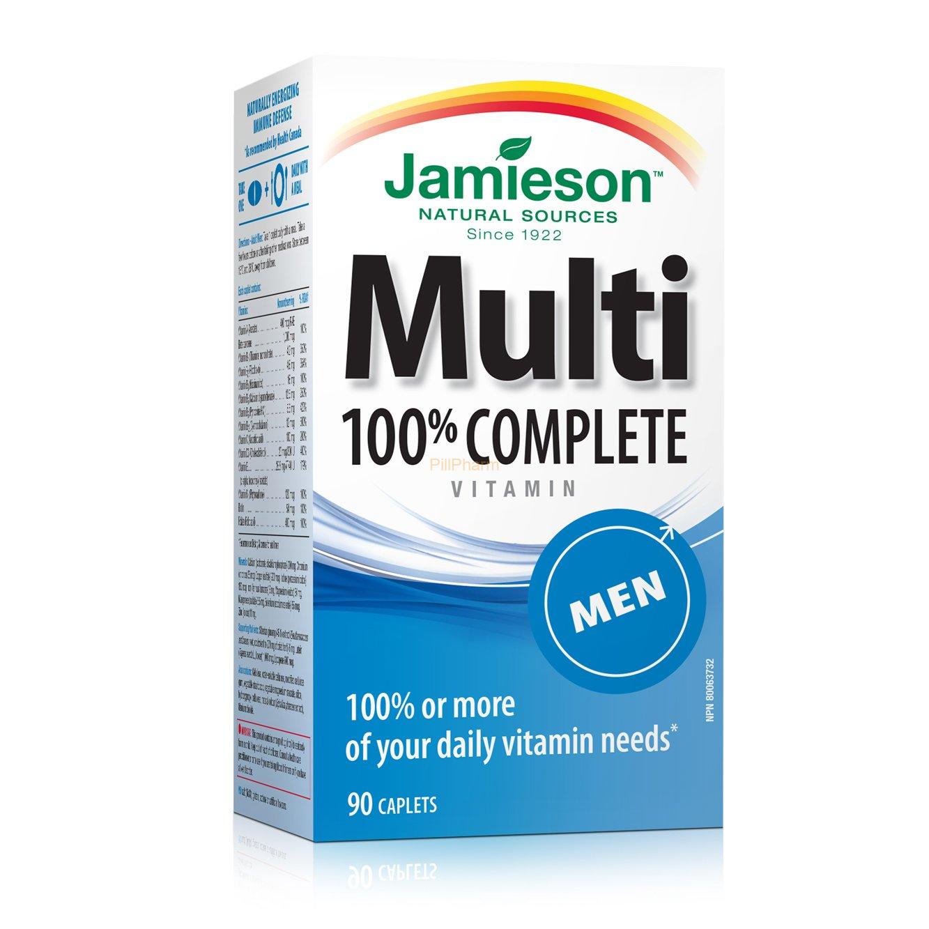 Jamieson 100% Complete Multivitamin for Men - HEMLOCK PHARMACY