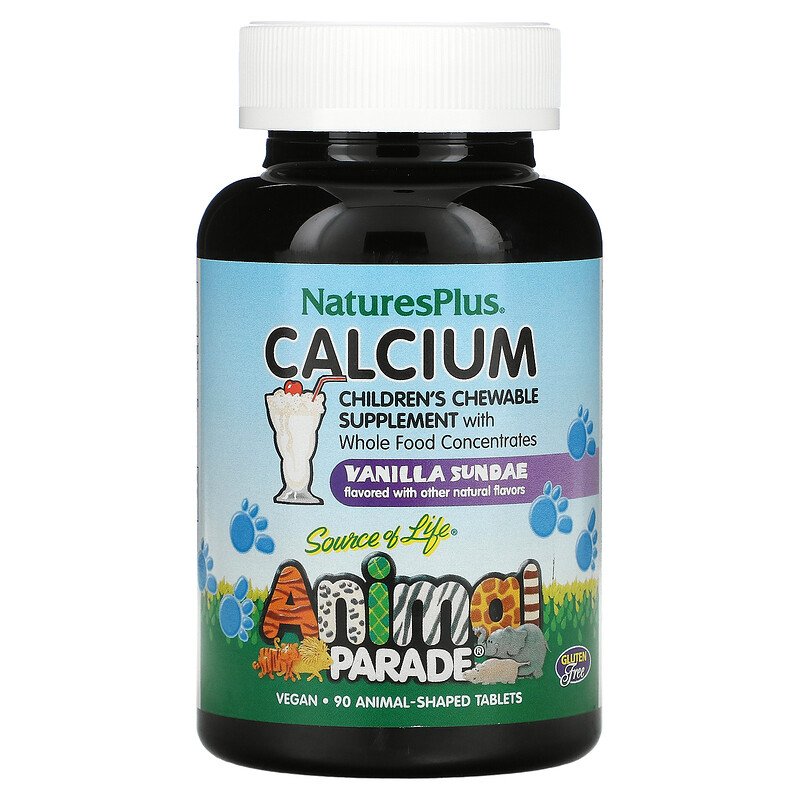 Nature's Plus, Animal Parade, Calcium, Children's Chewable Supplement ...