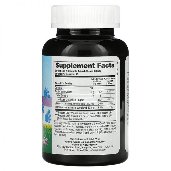 Nature's Plus, Animal Parade, Calcium, Children's Chewable Supplement ...