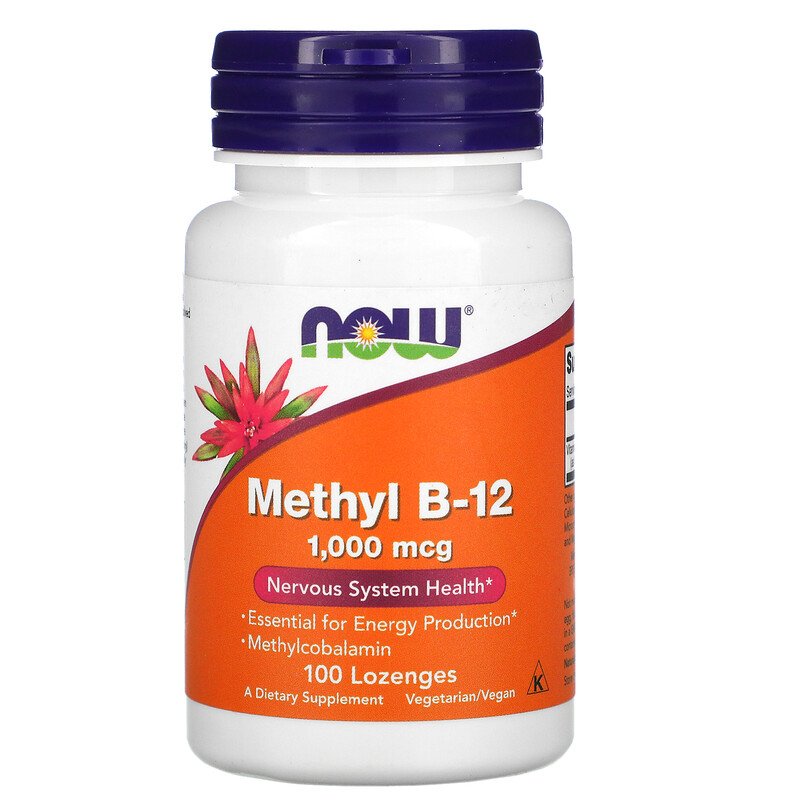 Now Foods, Methyl B-12, 1,000 mcg, 100 Lozenges - HEMLOCK