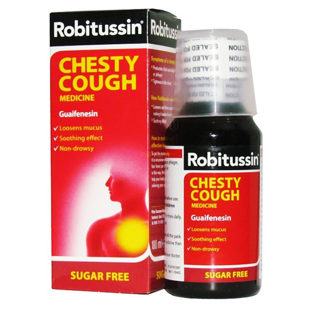 Robitussin Chesty Cough Medicine Sugar Free 250ml - HEMLOCK PHARMACY