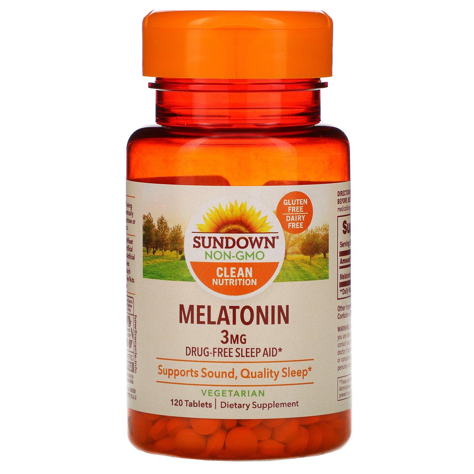 Sundown Naturals, Melatonin 3 mg Tablets - HEMLOCK PHARMACY