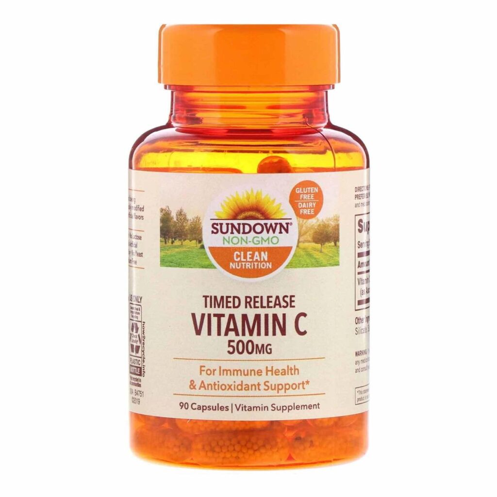 Sundown Naturals, Vitamin C 500 mg Time Release Capsules - HEMLOCK PHARMACY