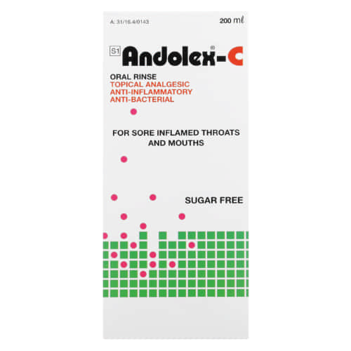 Andolex C Oral Rinse 200ml - HEMLOCK PHARMACY