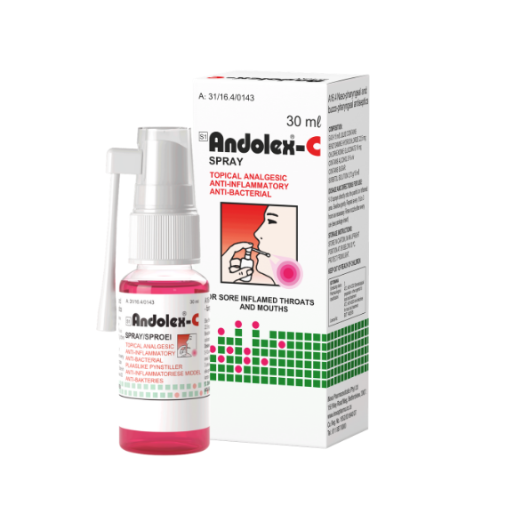 Andolex C Throat Spray - HEMLOCK PHARMACY