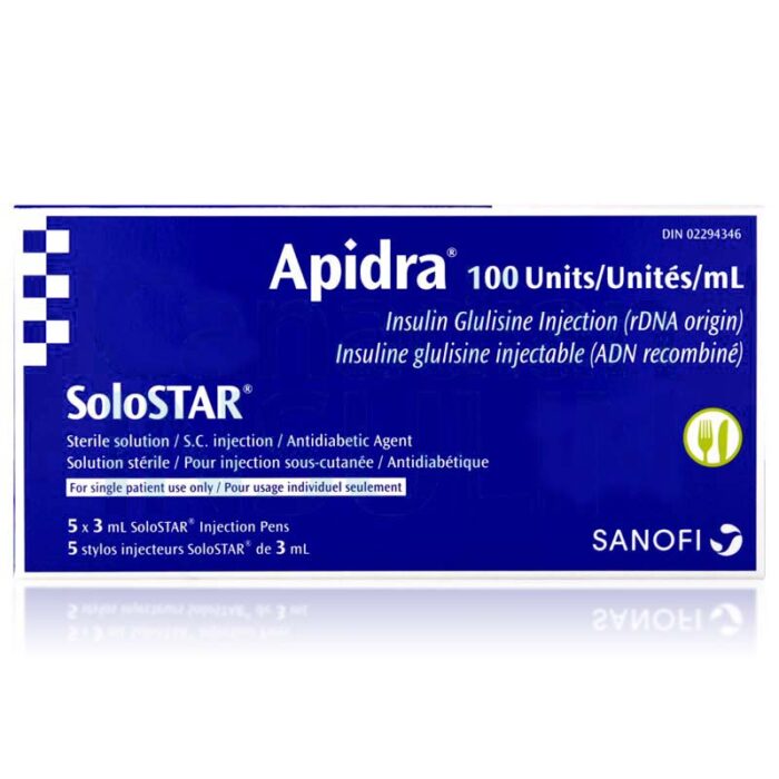 Apidra SoloStar 100 Units/ml 3ml 5's - HEMLOCK PHARMACY