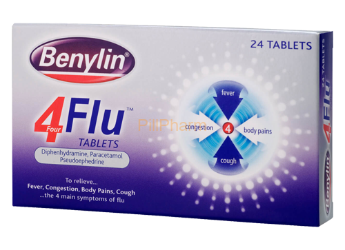 Benylin 4 Flu 24 Tablets - HEMLOCK PHARMACY