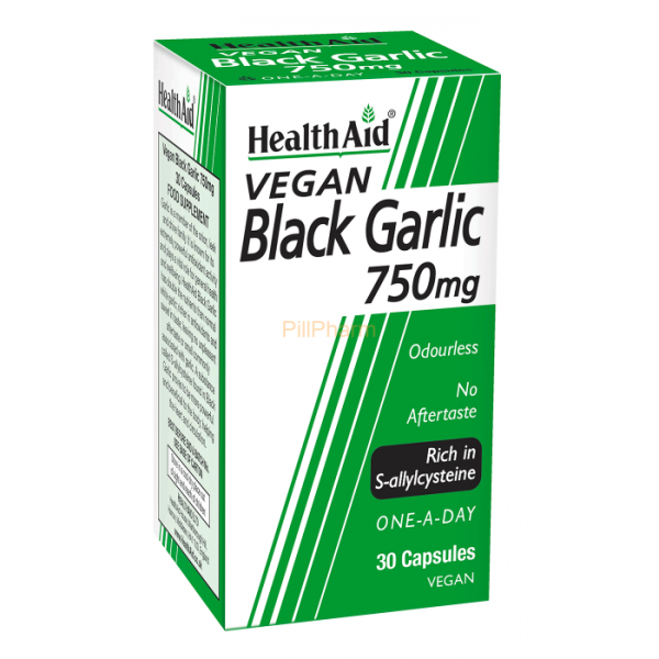 Health Aid Black Garlic Capsules 750mg 30's - HEMLOCK PHARMACY