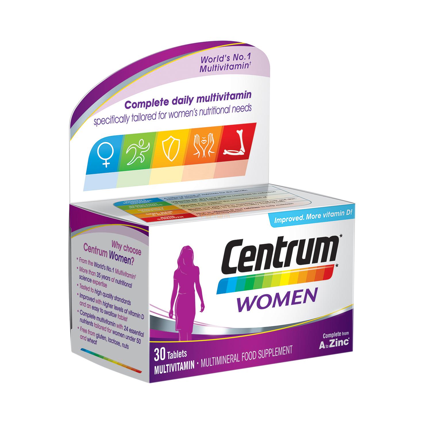 Centrum Women Tablets 30's - HEMLOCK PHARMACY