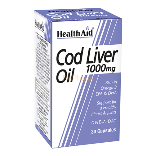 Health Aid Cod Liver Oil 1000mg Capsules 30's - HEMLOCK PHARMACY