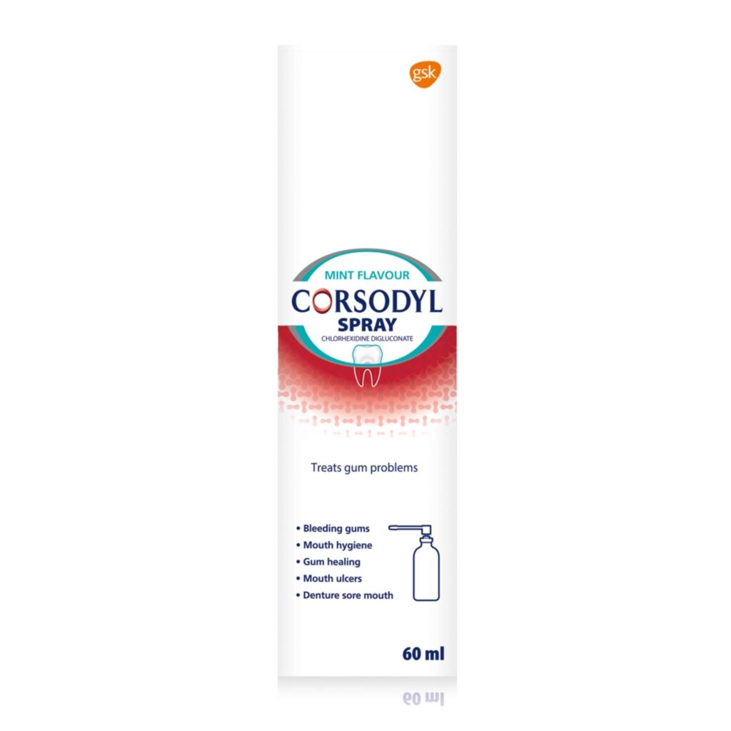 Corsodyl Spray Mint Flavour 60ml - HEMLOCK PHARMACY