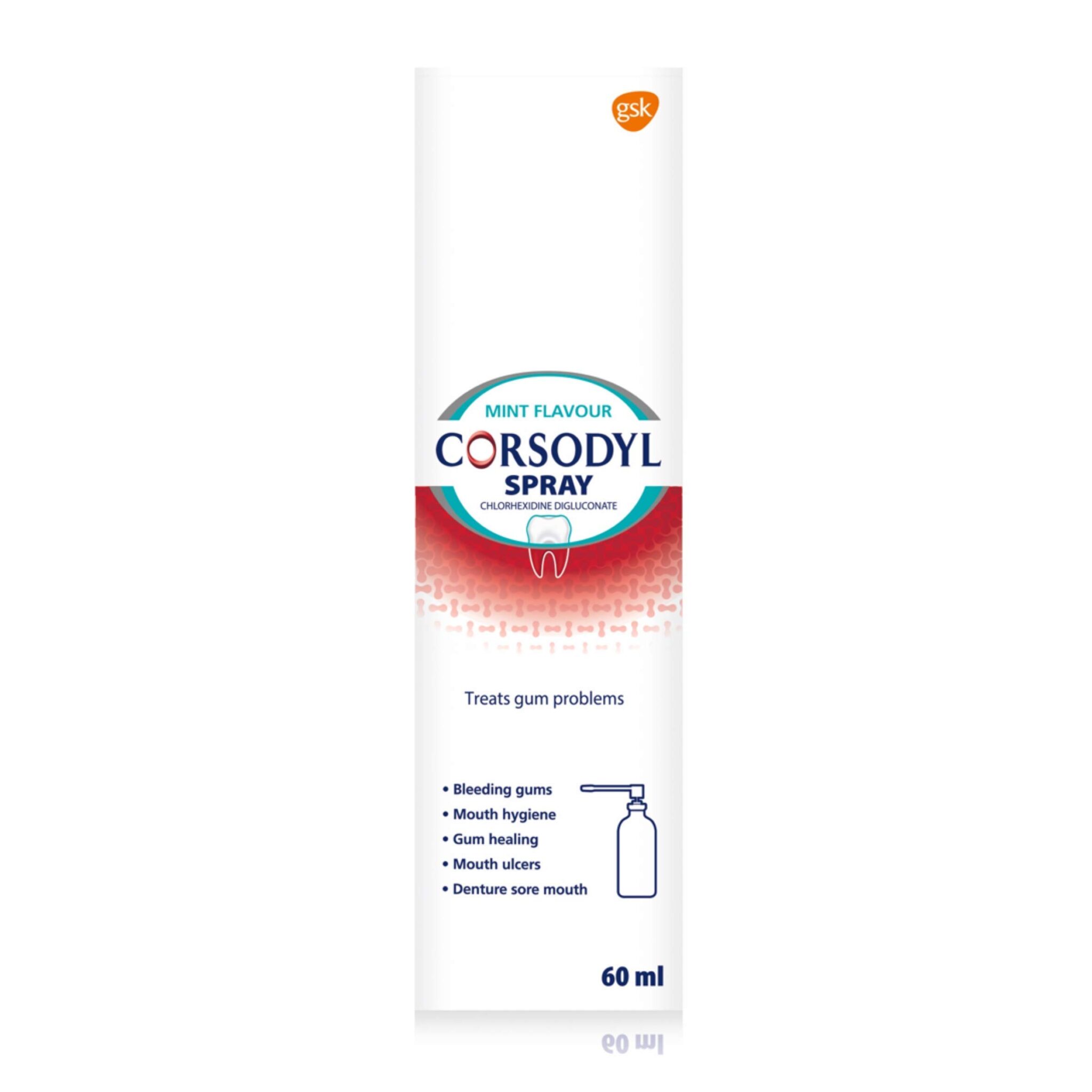 Corsodyl Spray Mint Flavour 60ml - HEMLOCK PHARMACY