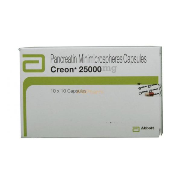Creon 25,000IU 300mg Caps 100's - HEMLOCK PHARMACY