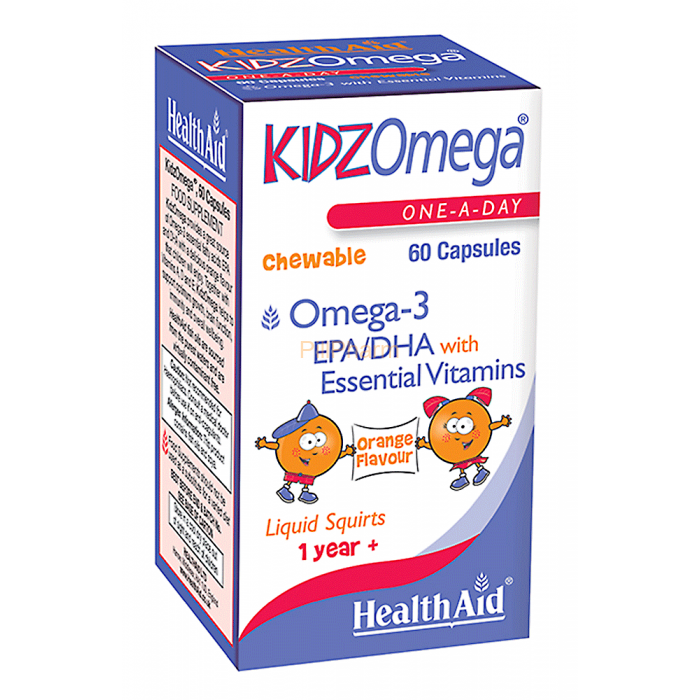 Health Aid Kidz Omega Liquid Squirts 60 Capsules - HEMLOCK PHARMACY