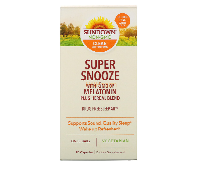 Sundown Naturals, Super Snooze Melatonin With Herbal Blend - HEMLOCK ...