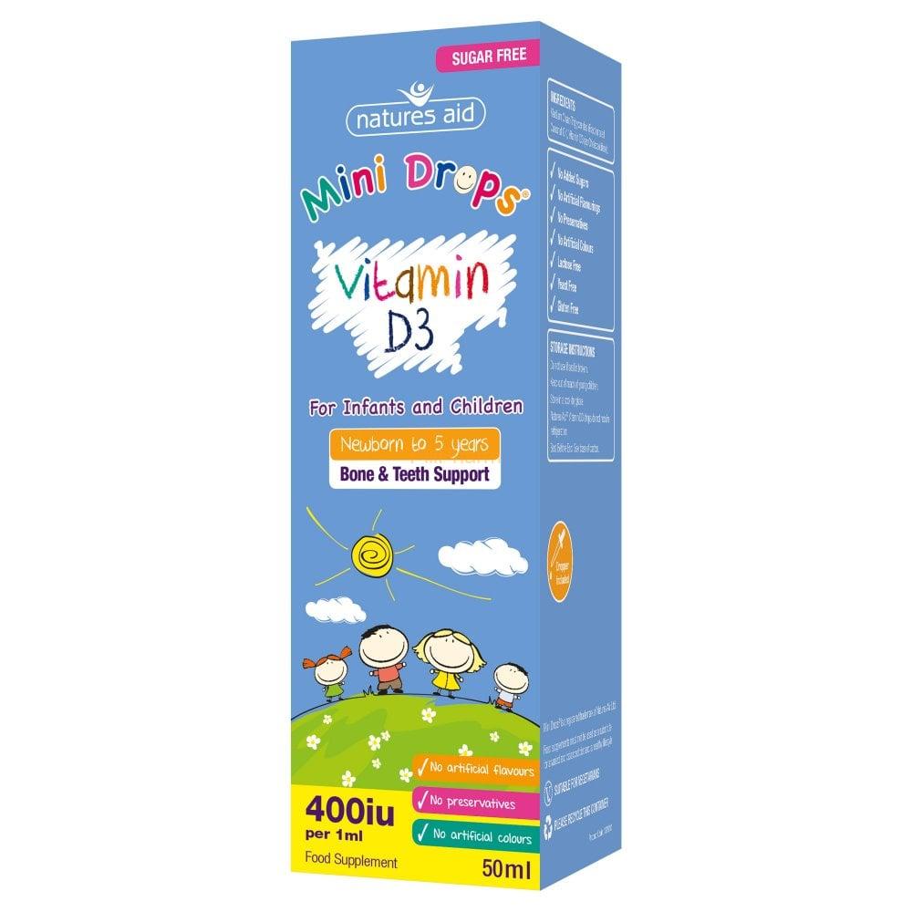 Natures Aid Mini Drops Vitamin D - HEMLOCK PHARMACY