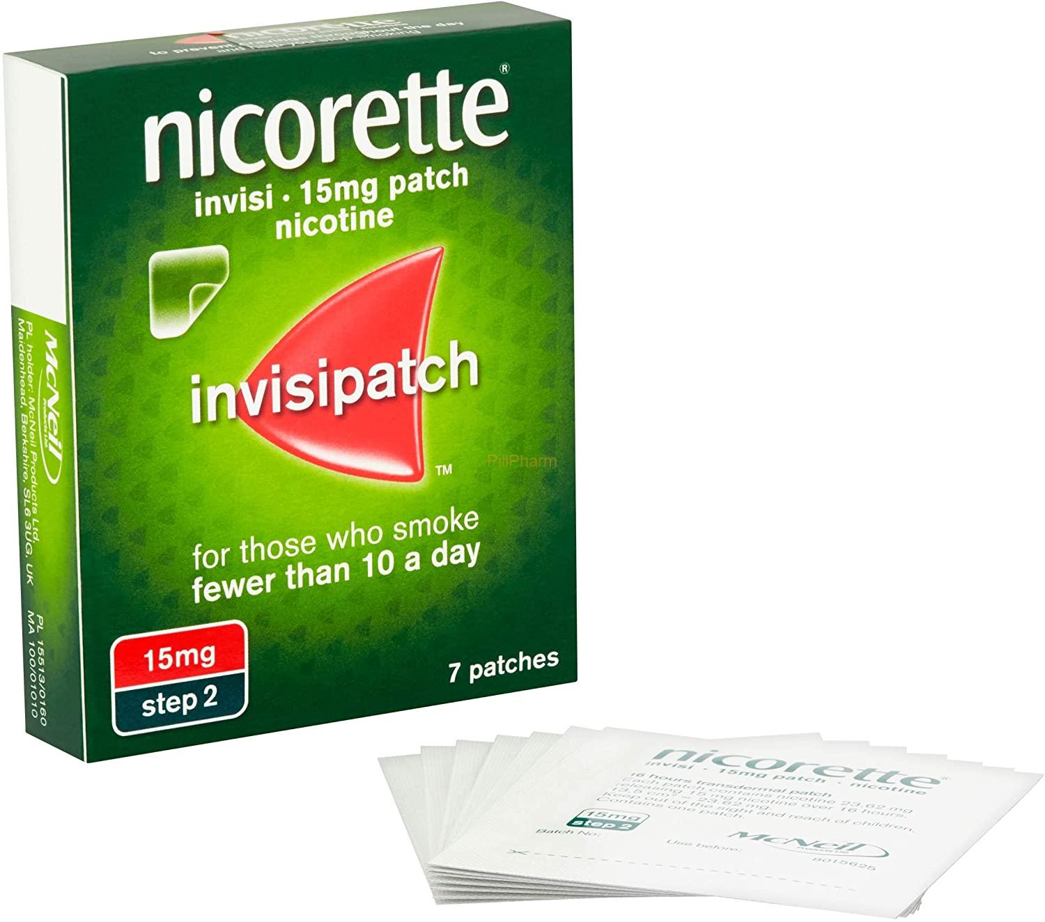 Nicorette 15mg Invisi-patch Step 2 Pack of 7 - HEMLOCK PHARMACY