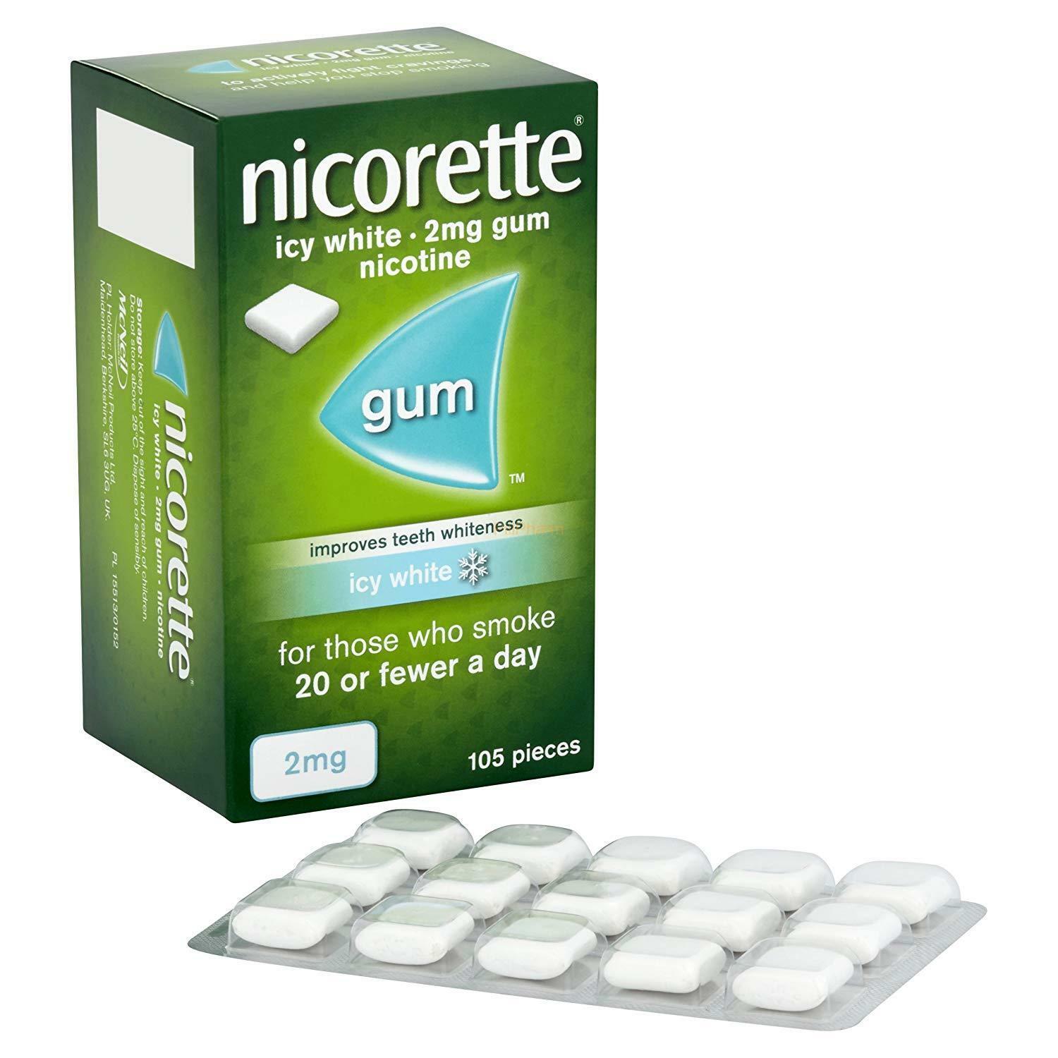Nicorette Chewing Gum - Nicotine Gum 105's (5 Flavours) - HEMLOCK PHARMACY