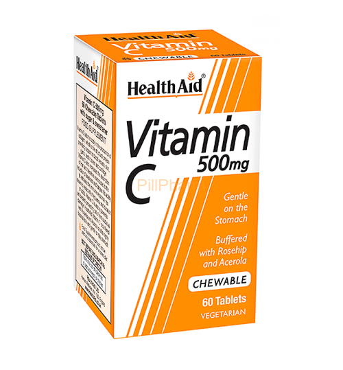 Health Aid Vitamin C 500mg Tablets Chewable 60's - HEMLOCK PHARMACY