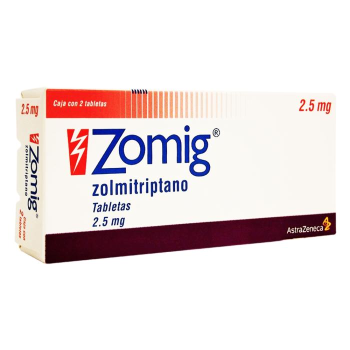 Zomig 2.5 mg tablets (zolmitriptan) 6's - HEMLOCK PHARMACY