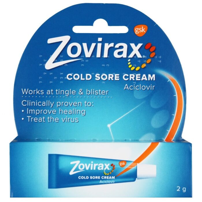 Zovirax Cold Sore Cream Aciclovir tube 2g - HEMLOCK PHARMACY