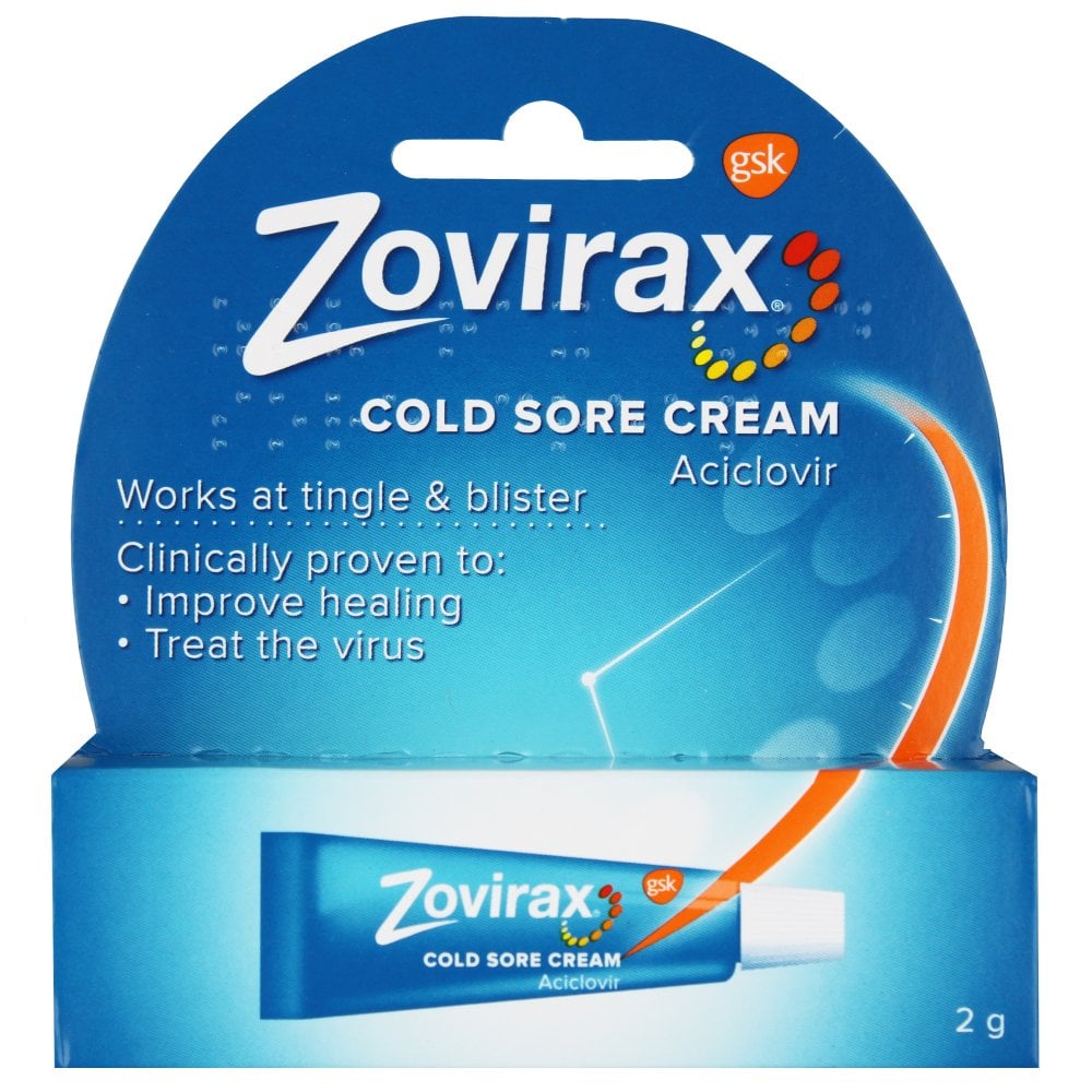 Zovirax Cold Sore Cream Aciclovir tube 2g - HEMLOCK PHARMACY