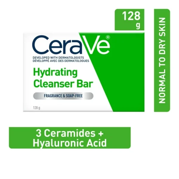 CeraVe Hydrating Cleanser Bar Soap 128g - HEMLOCK PHARMACY