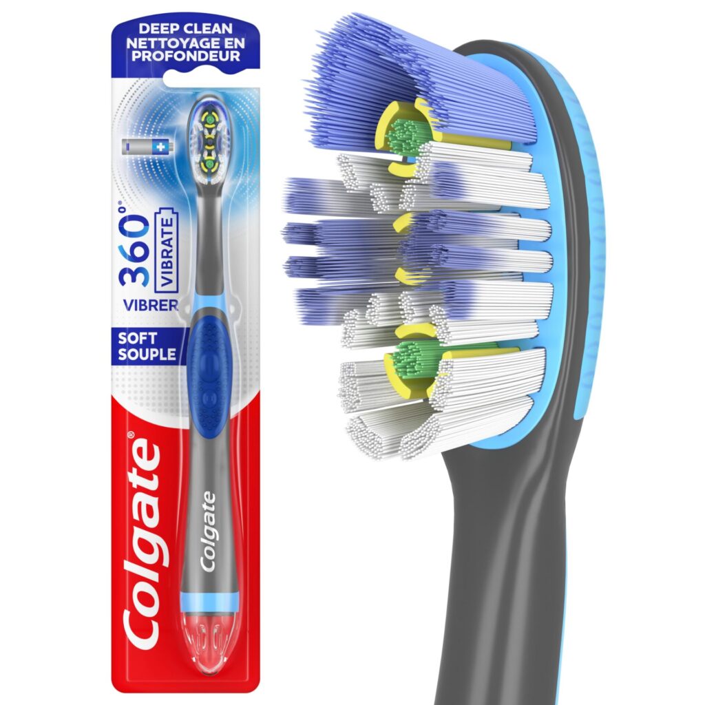 Colgate 360 Charcoal Sonic Powered Battery Toothbrush, 1's - HEMLOCK ...