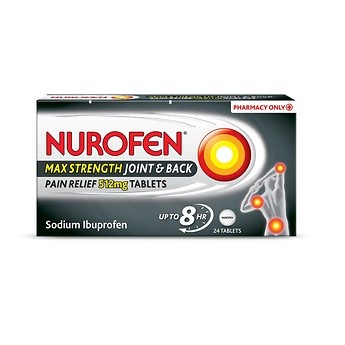 Nurofen Joint & Back Pain Tablets 512mg 16's - HEMLOCK PHARMACY