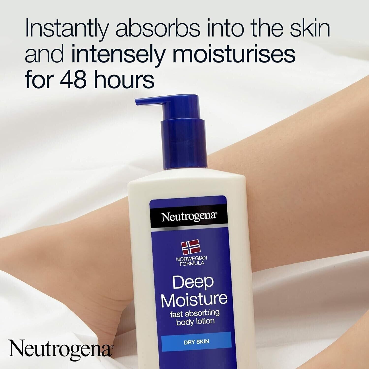 Neutrogena Deep Moisture Fast Absorbing Body Lotion for Dry Skin 250ml ...