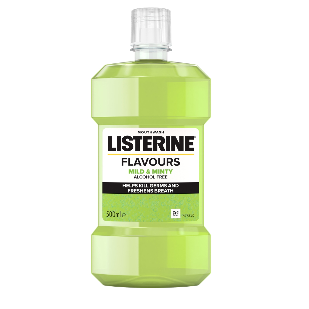 Listerine Mouthwash Flavours Mild and Minty 500ml - HEMLOCK PHARMACY