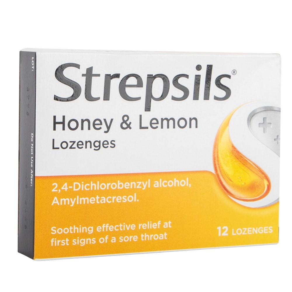Strepsils Honey & Lemon Lozenges 12's - HEMLOCK PHARMACY