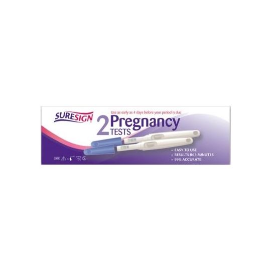 Suresign Pregnancy Midstream - 2 Tests - HEMLOCK PHARMACY