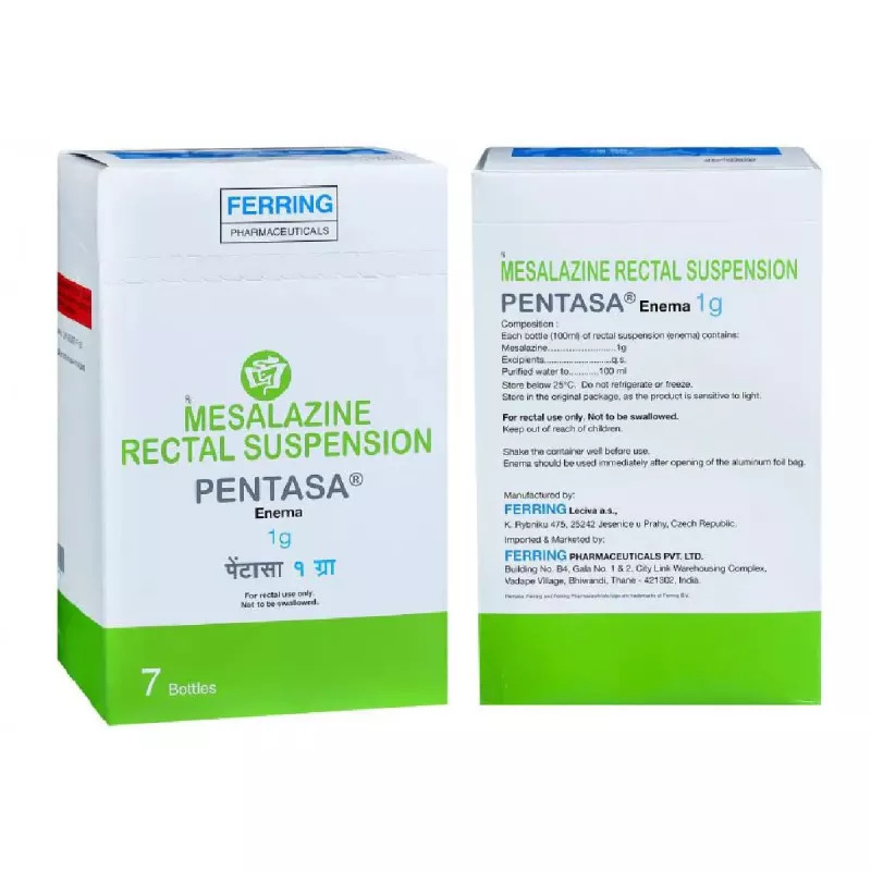 Pentasa 1g Enema 7's - HEMLOCK