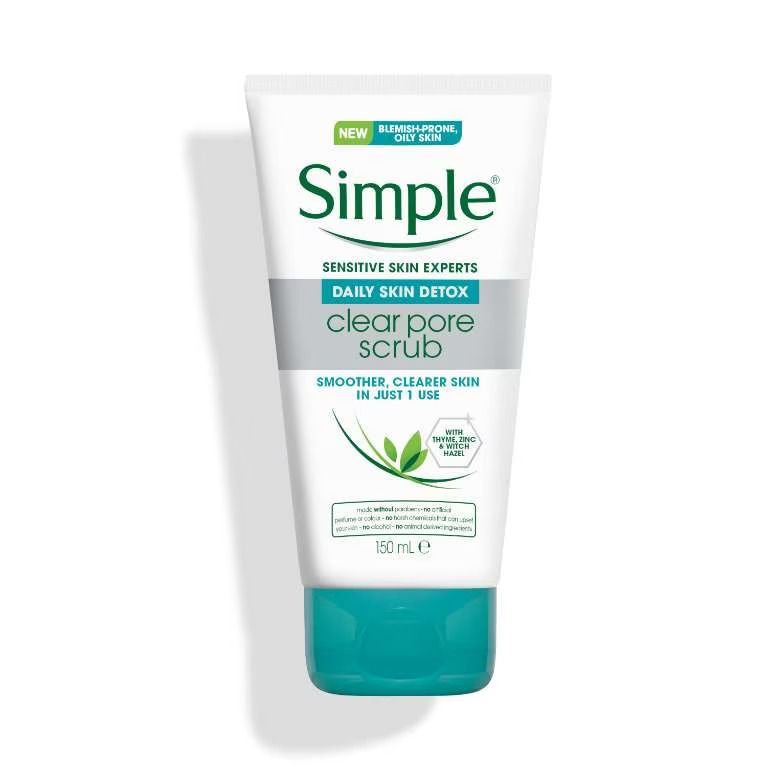 Simple Daily Skin Detox Clear Pore Scrub 150ml - HEMLOCK PHARMACY