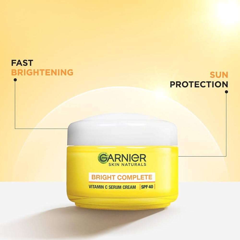 Garnier's Bright Complete Vitamin C Serum Cream SPF40 45g - HEMLOCK PHARMACY
