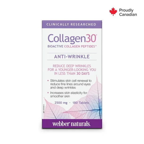 Webber Naturals Collagen30 Antiwrinkle Bioactive Peptides tablets 180's ...