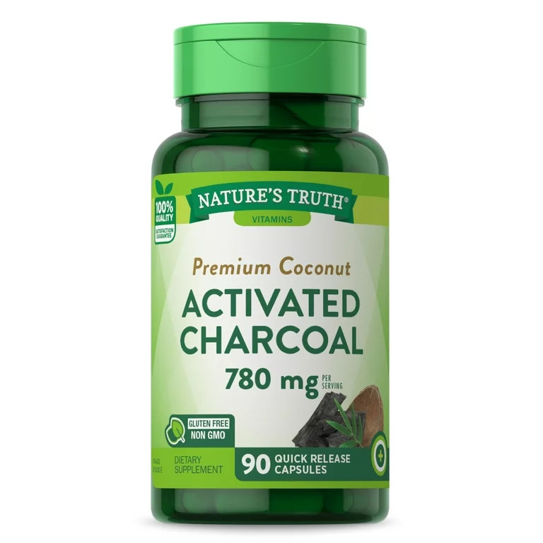 Nature's Truth Activated Charcoal 780mg Quick Release capsules 90's ...