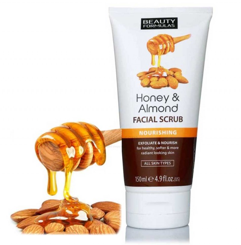 Beauty Formulas Honey and Almond Facial Scrub 150ml - HEMLOCK PHARMACY