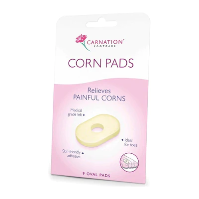 Carnation Foot Corn Rings Oval 9 Pack - HEMLOCK