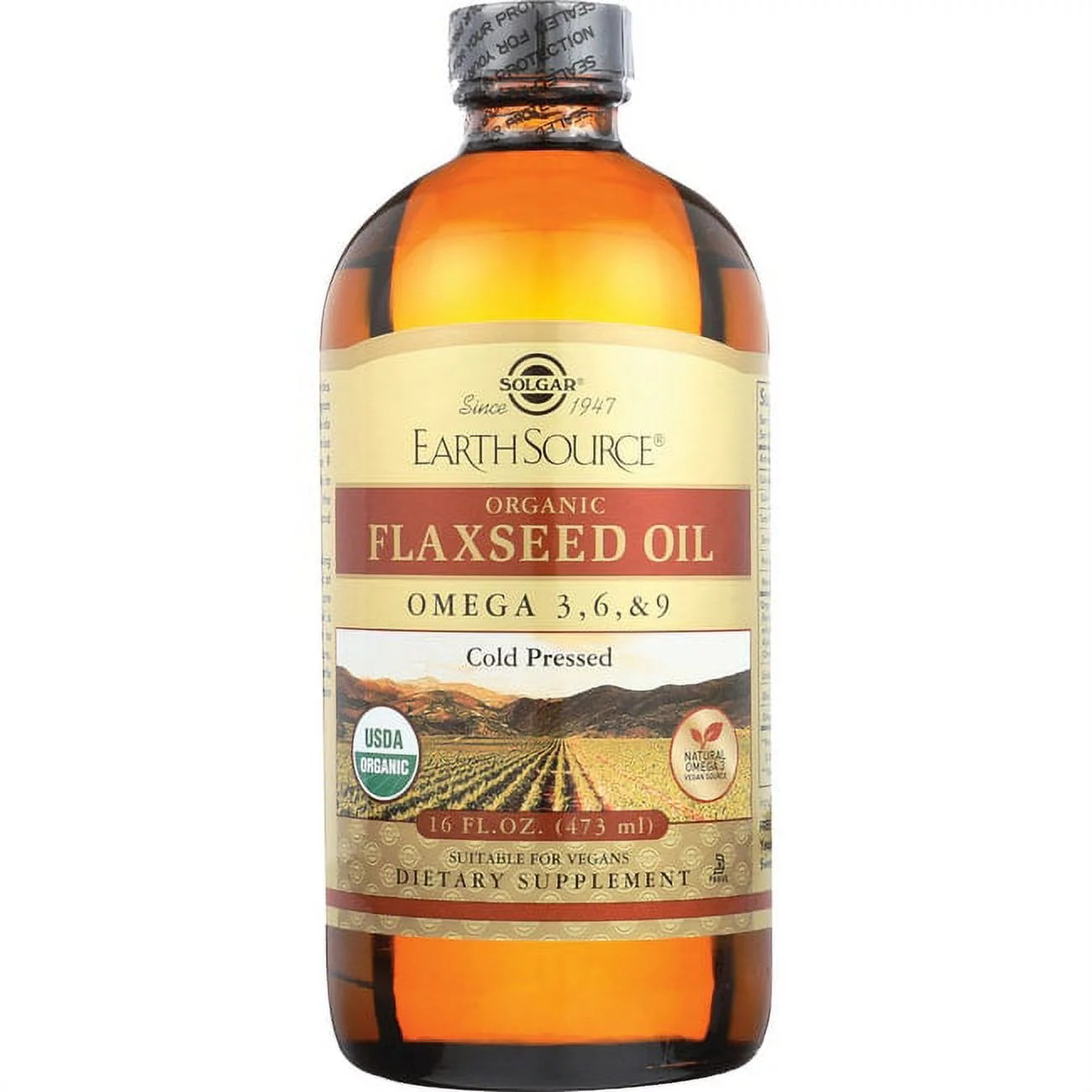 Solgar Earth Source® Organic Flaxseed Oil 473ml - HEMLOCK PHARMACY