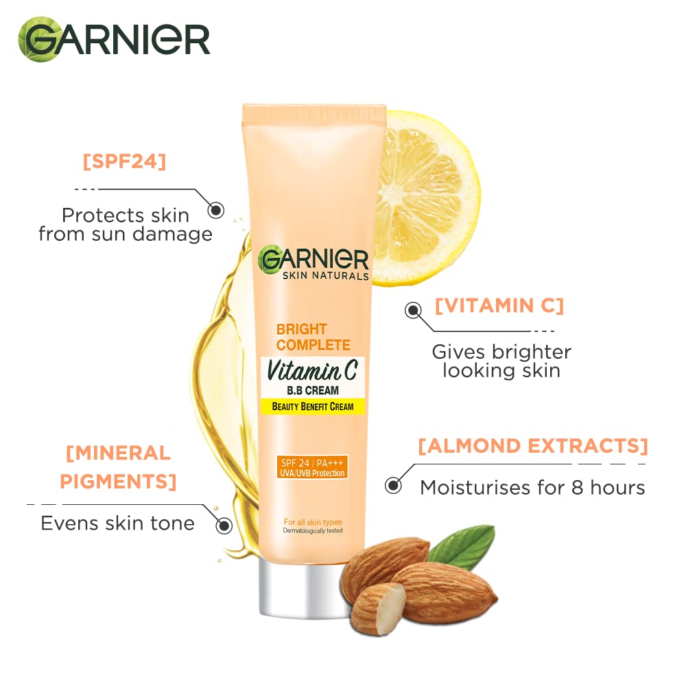 Garnier Bright Complete Vitamin C B.B Cream 30g - HEMLOCK